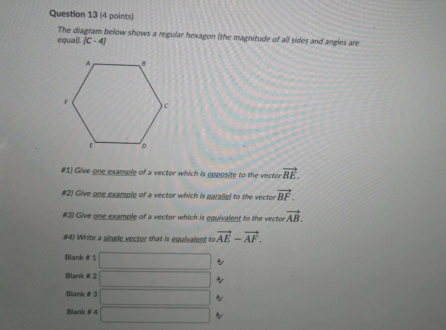 Solved Question 13 (4 points) The diagram below shows a | Chegg.com