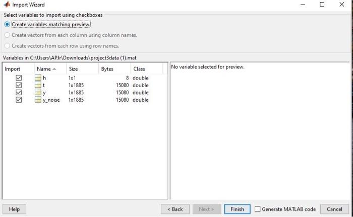 Solved Select variables to import using checkboxes Create | Chegg.com