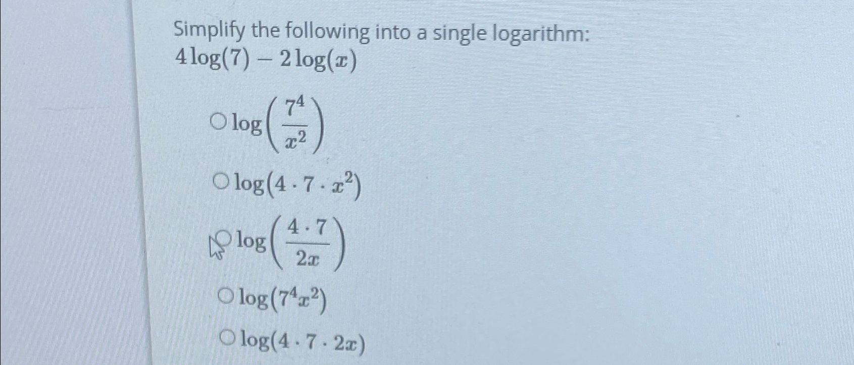 Solved Simplify the following into a single | Chegg.com