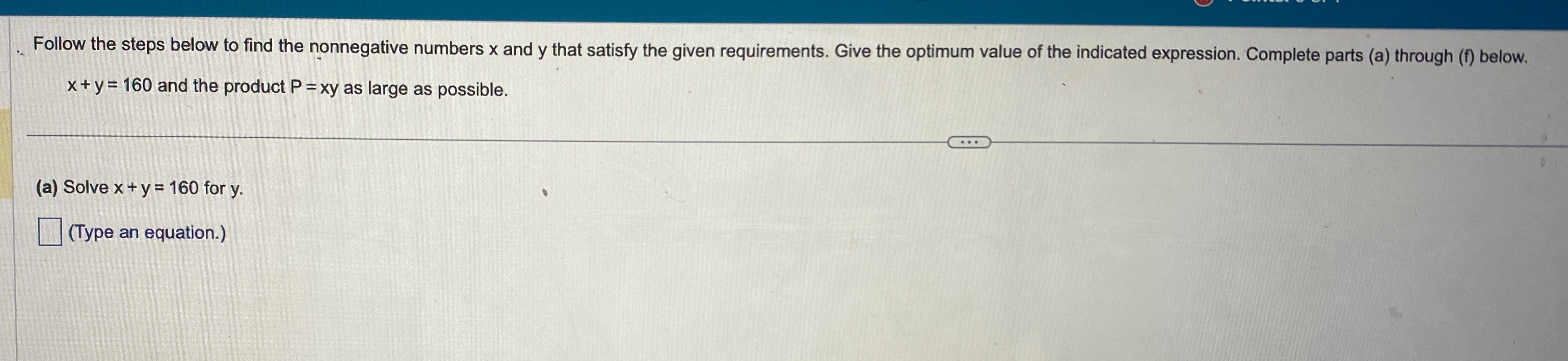 Solved Follow the steps below to find the nonnegative | Chegg.com