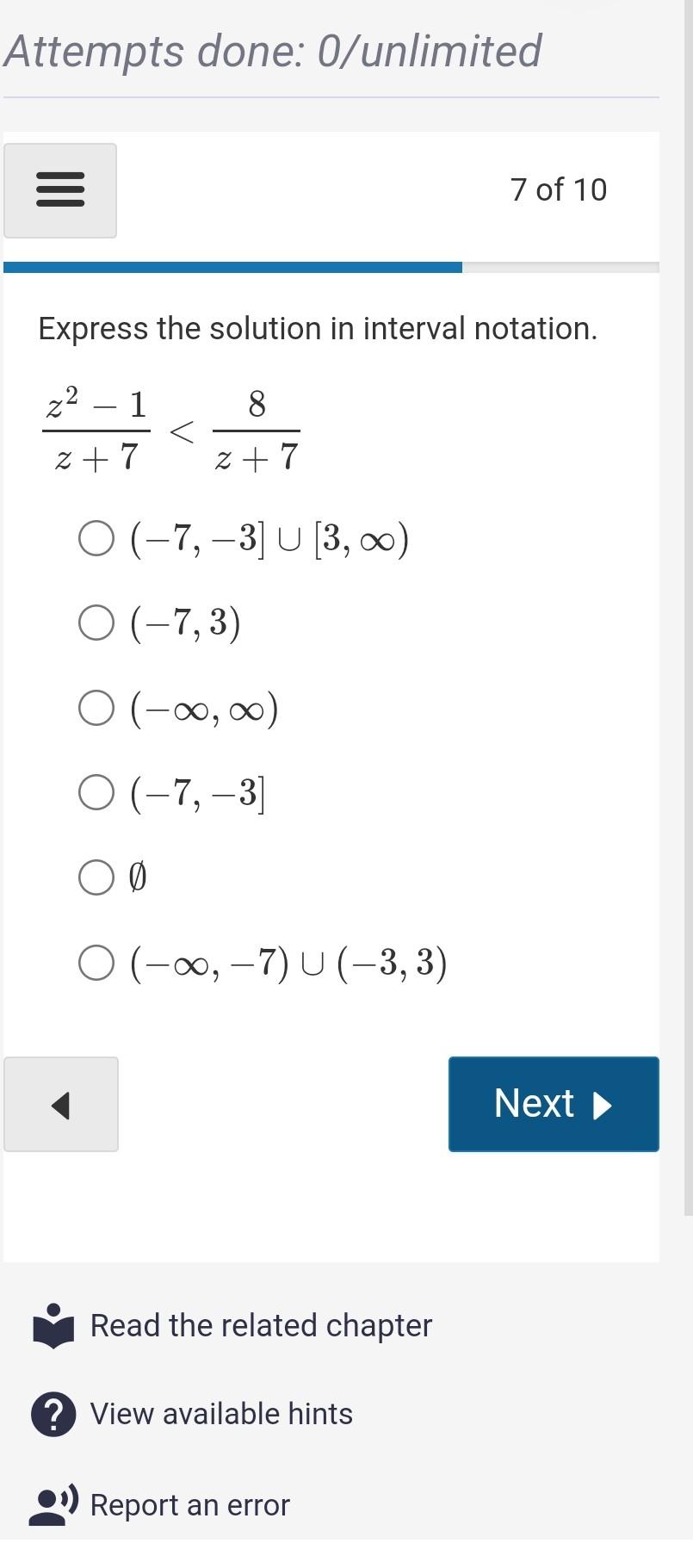 Solved Attempts done: 0/unlimited 5 of 10 Express the | Chegg.com