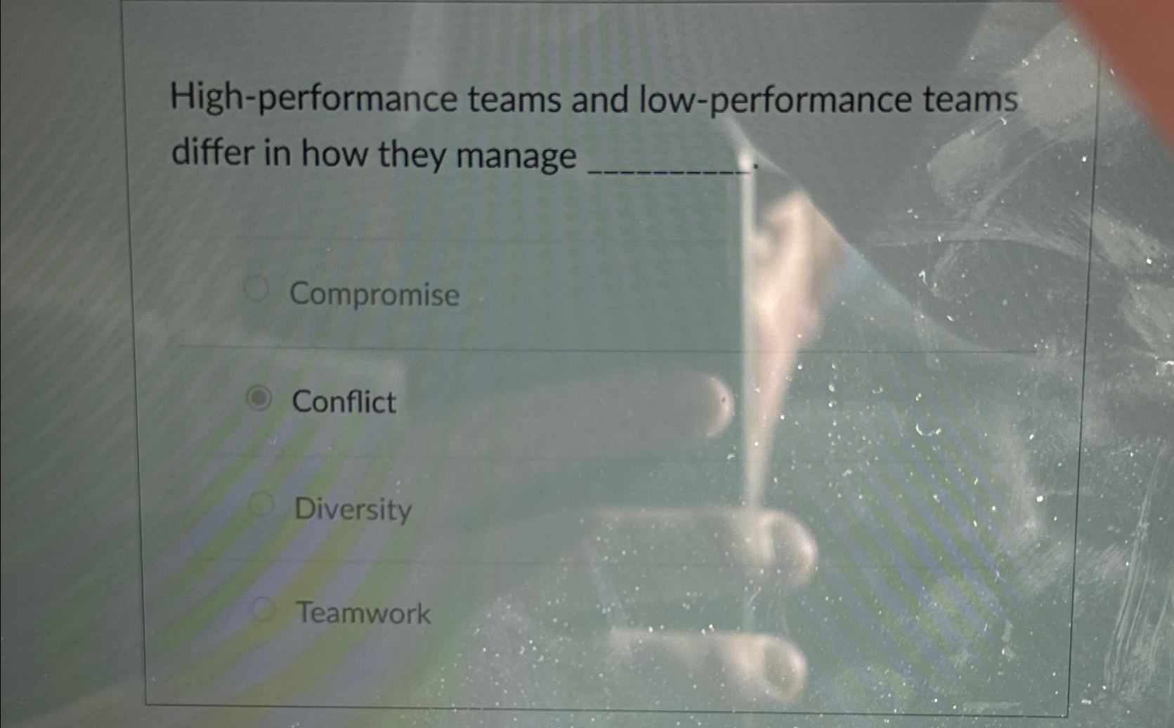 Solved High-performance teams and low-performance teams | Chegg.com