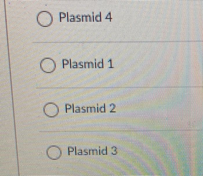 Solved of the following plasmids, which is compatible with | Chegg.com