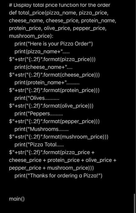 Solved help create a python program code using lists and | Chegg.com