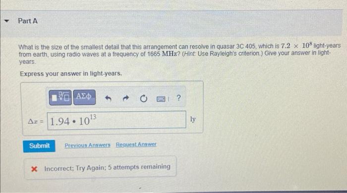 Solved Quasars, an abbreviation for quasi-stellar radio | Chegg.com