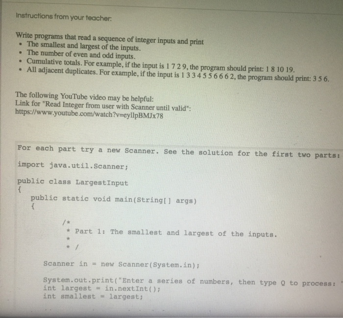 Solved Instructions from your teacher Write programs that | Chegg.com