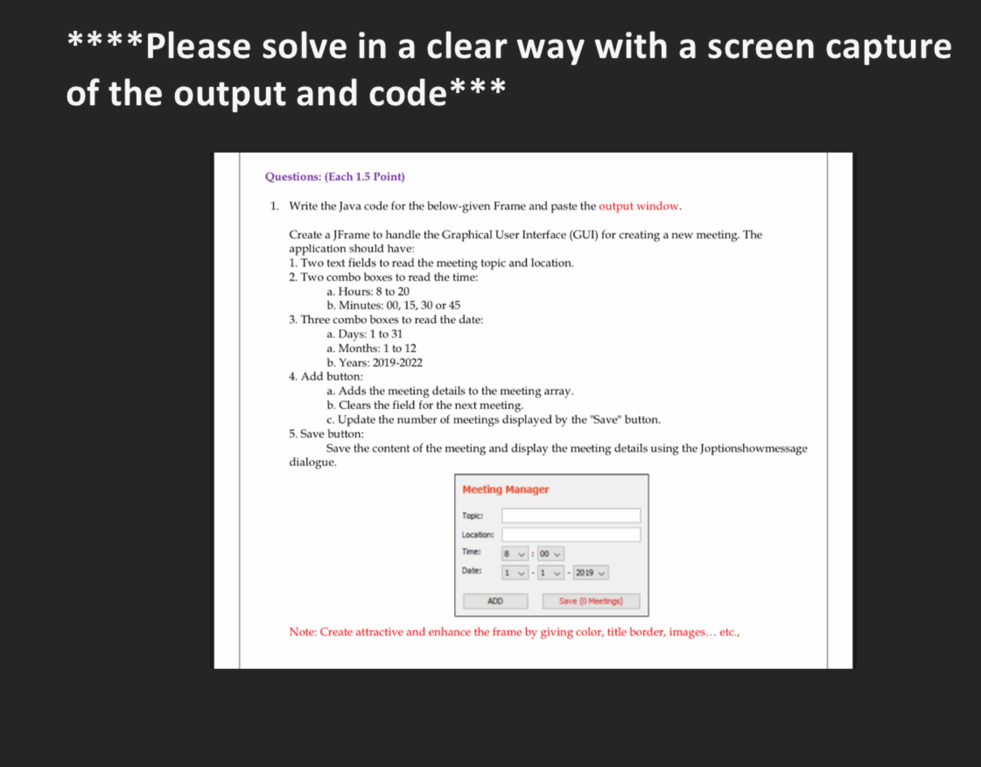 Solved ->**** ﻿Please solve in a clear way with a screen | Chegg.com