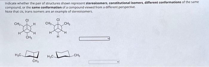 Solved Indicate whether the pair of structures shown | Chegg.com
