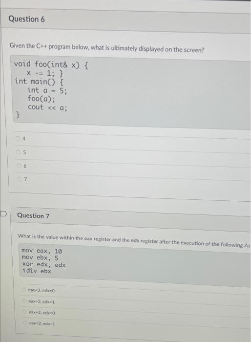 Solved Given the Ct+ program below, what is ultimately | Chegg.com