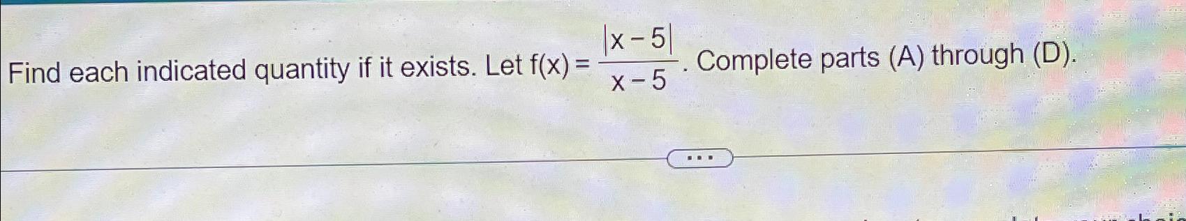 Solved Find each indicated quantity if it exists. Let | Chegg.com