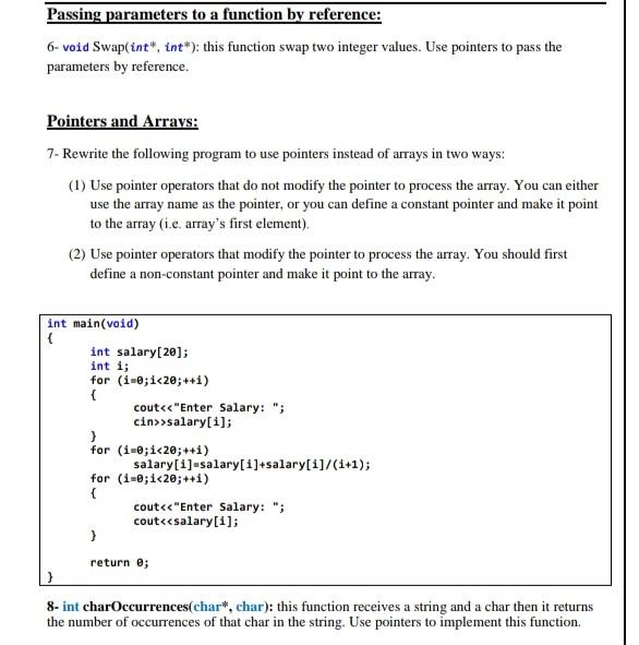 Solved Passing Parameters To A Function By Reference 6