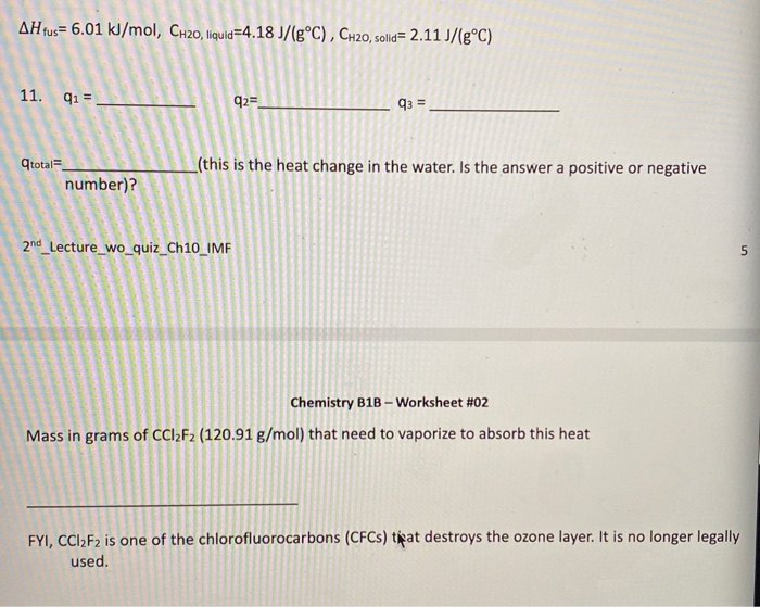 Solved 8. A graph of Ln Pvap vs 1/T will have a slope of - | Chegg.com