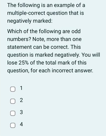 Solved The following is an example of a multiple-correct | Chegg.com