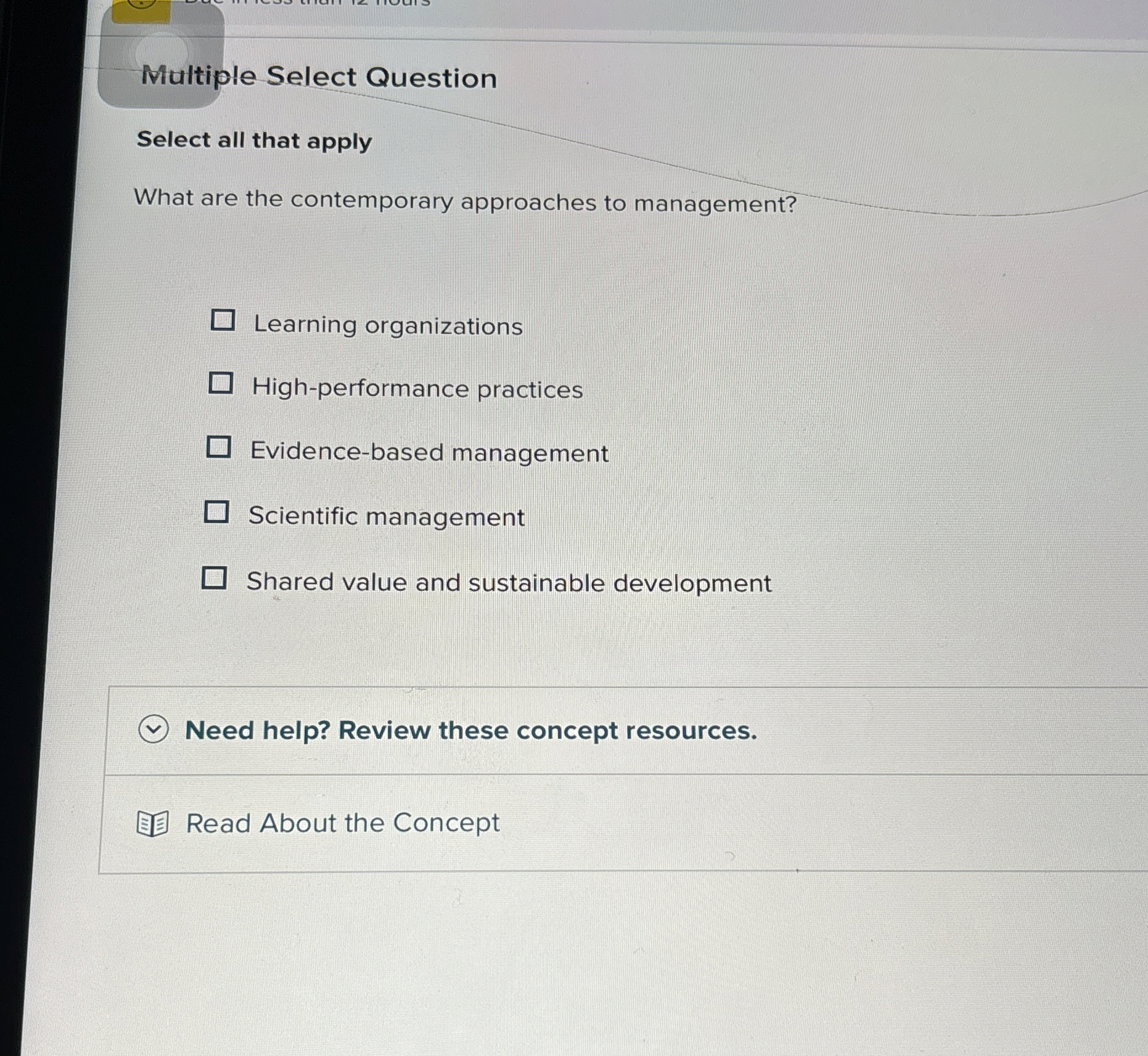 Solved Multiple Select QuestionSelect all that applyWhat are | Chegg.com