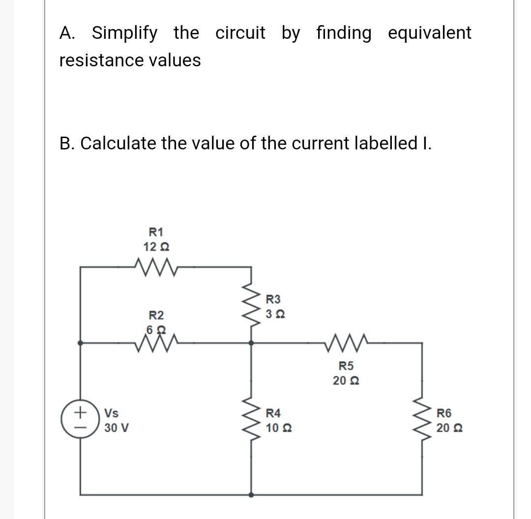 Solved A. Simplify the circuit by finding equivalent | Chegg.com