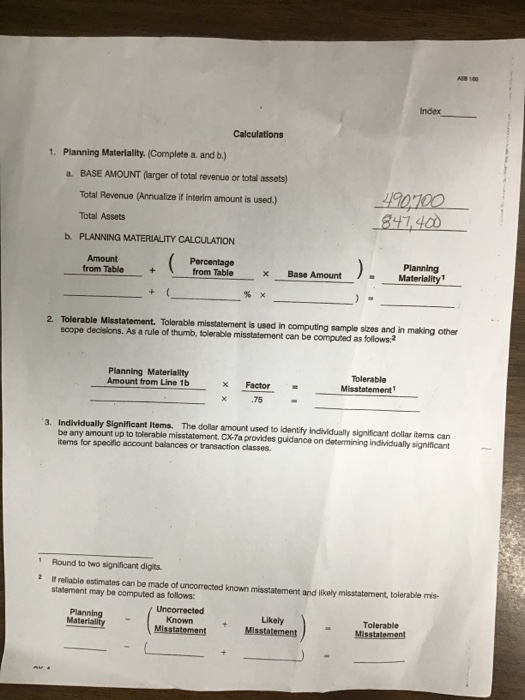 CX 4 FINANCIAL STATEMENT MATERIALITY WORKSHEET FOR Chegg cx-4-financial-statement-materiality-worksheet-for-chegg