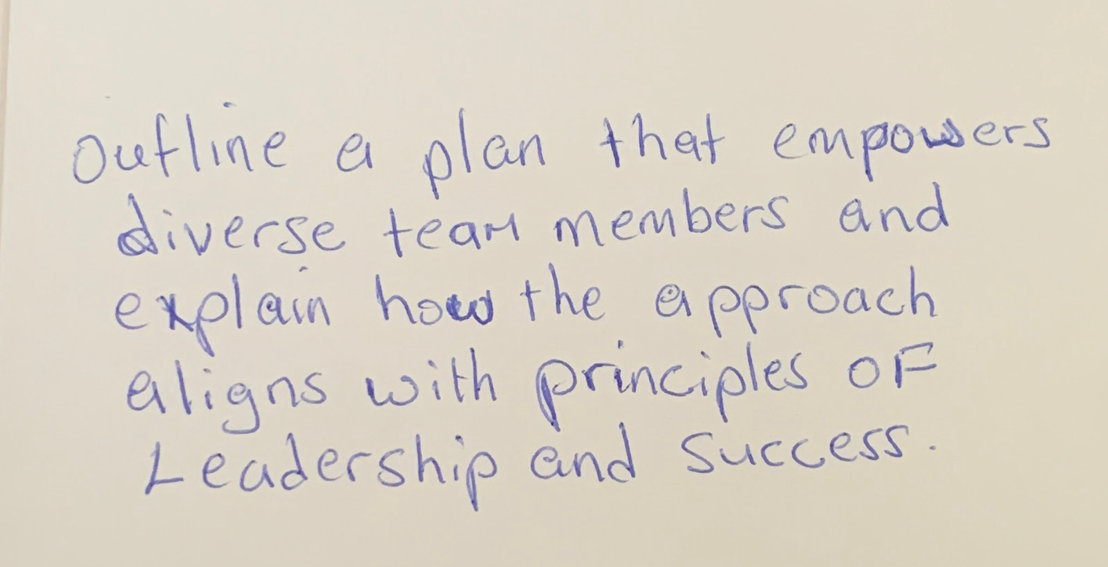 Solved Oufline a plan that empowers diverse team members and | Chegg.com