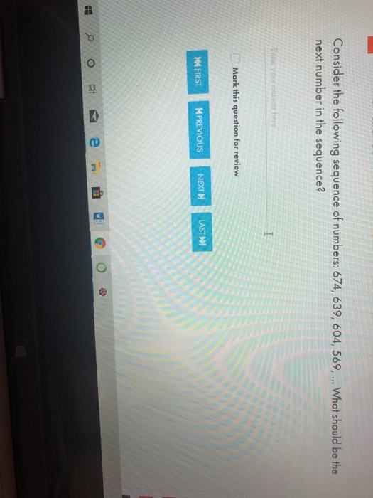 Solved Consider The Following Sequence Of Numbers 674 639 Chegg