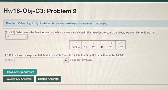 Solved 1 Point Determine Whether The Function Whose Values 6877