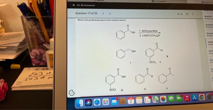 What is the predicted prodoct of the reactionshom? | Chegg.com