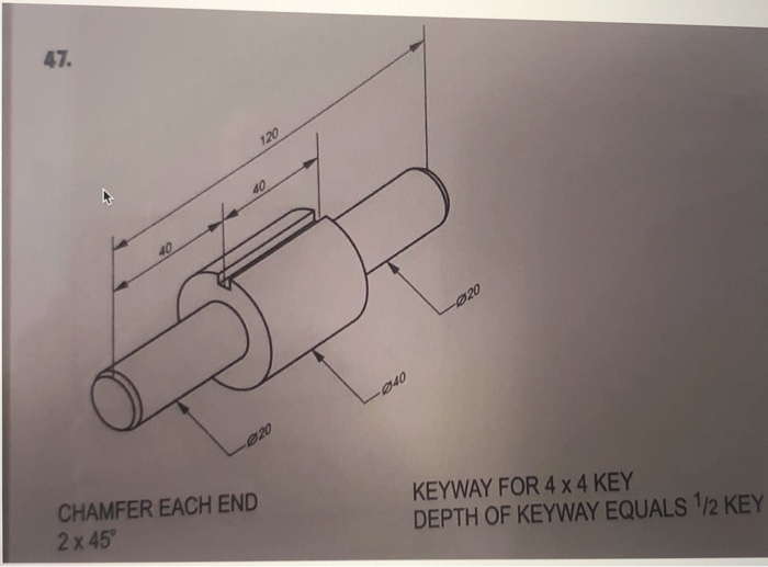 Solved A right veiw of thsi drawing and section view of the | Chegg.com