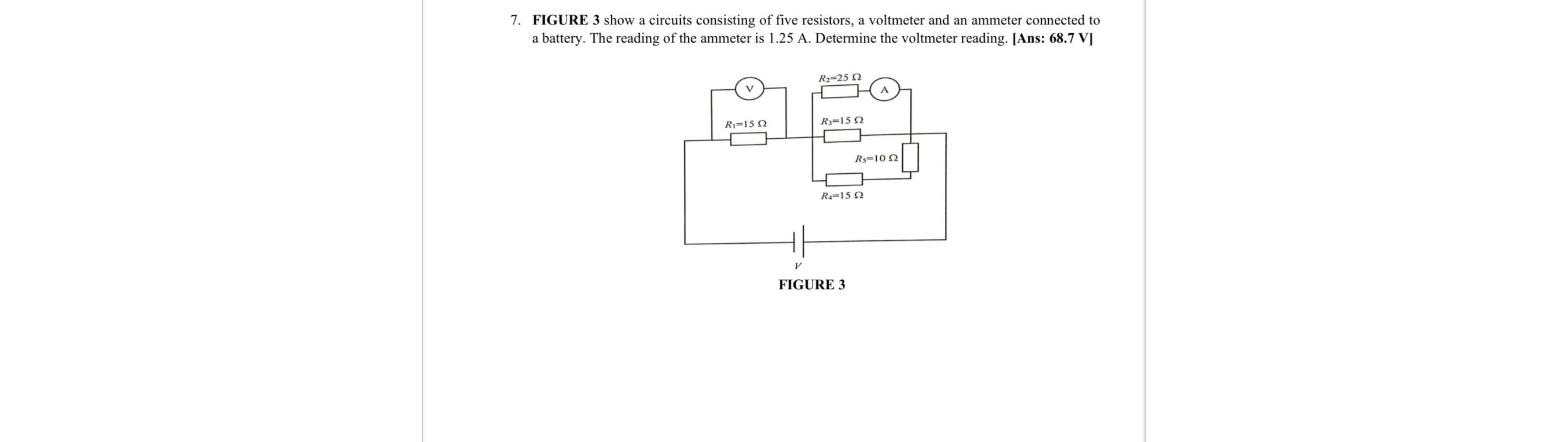 Solved FIGURE 3 ﻿show a circuits consisting of five | Chegg.com