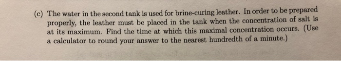 Solved 2. Mixture Problem: Consider the cascade of two tanks | Chegg.com