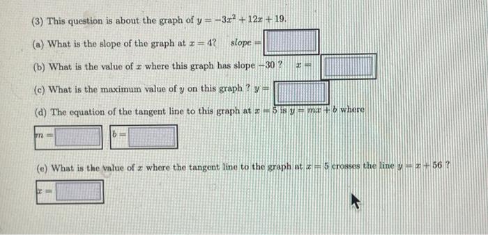(3) This question is about the graph of | Chegg.com