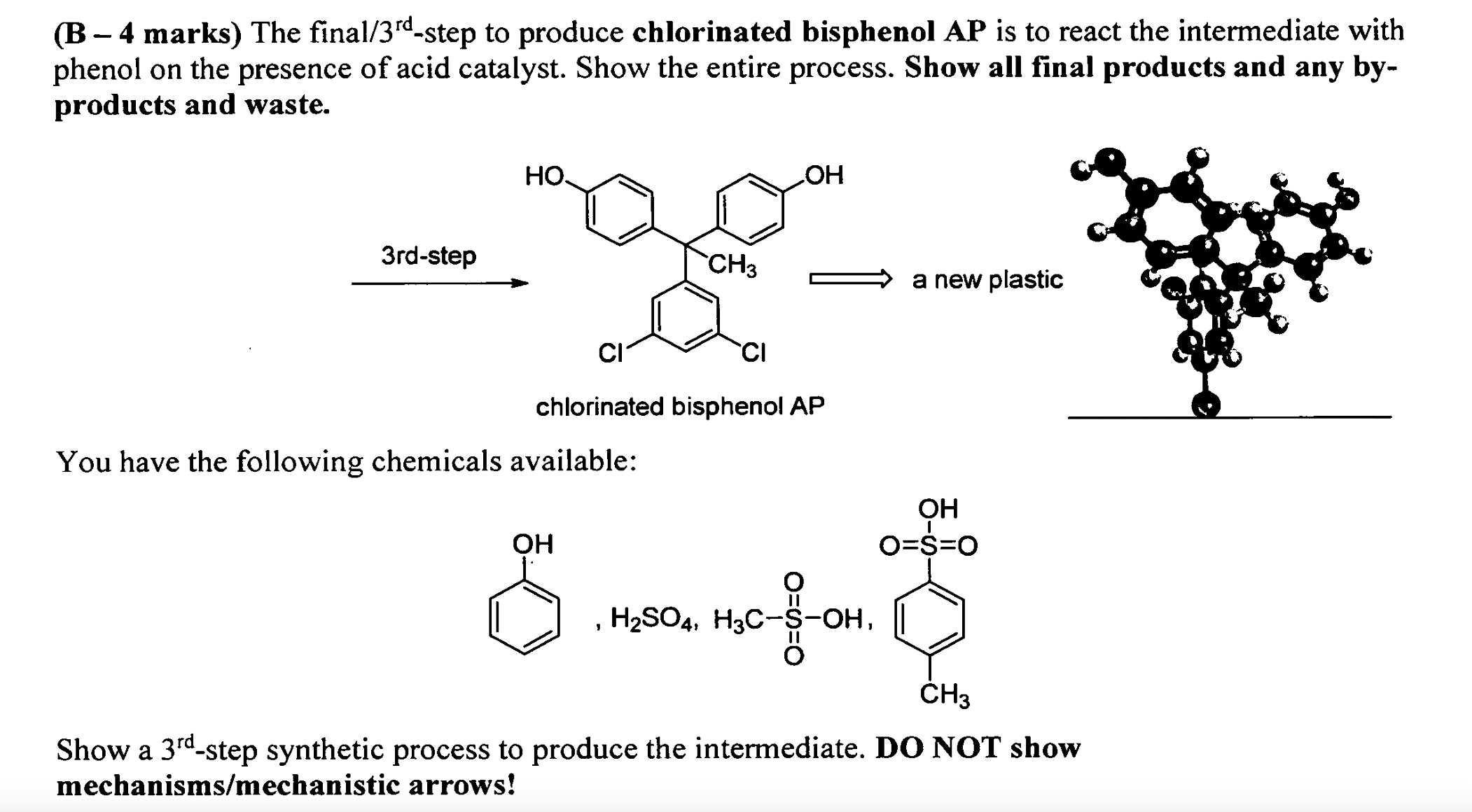(B - 4 ﻿marks) ﻿The final ?3rd -step to produce | Chegg.com