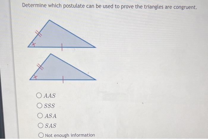 Solved Determine which postulate can be used to prove the | Chegg.com