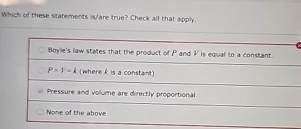 Solved Which of these statements is/are true? Check all that | Chegg.com