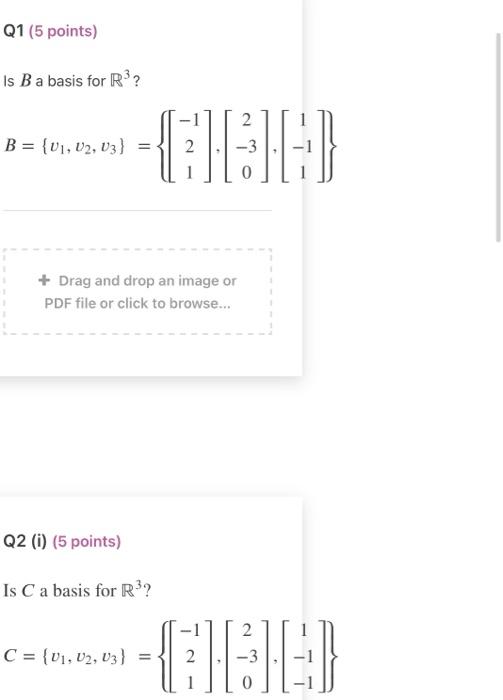 Solved Is B a basis for R3 ? | Chegg.com