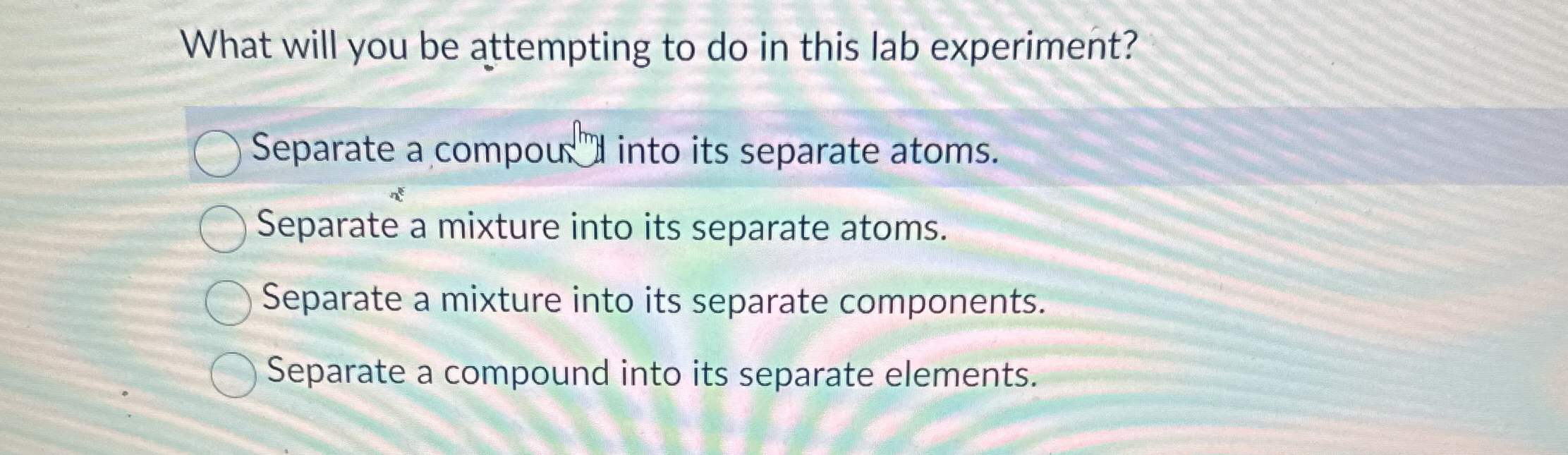 Solved What will you be attempting to do in this lab | Chegg.com