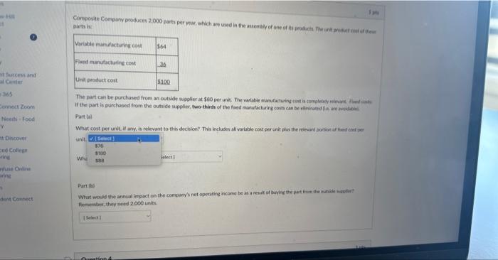 Solved parts is: Part (a) Part fos Remernber, they nerd | Chegg.com