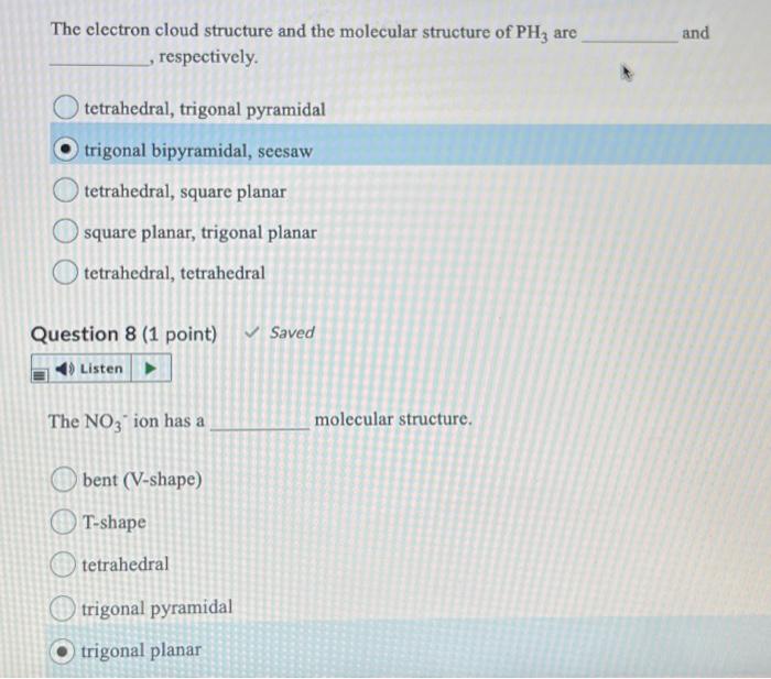 Solved The electron cloud structure of IF4 is and the | Chegg.com