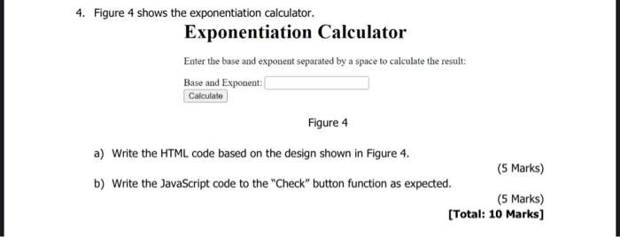 Solved 4. Figure 4 shows the exponentiation calculator. | Chegg.com