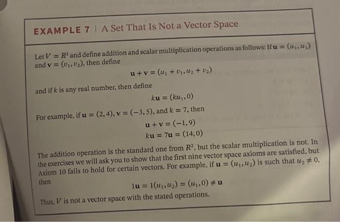 Let V=R2 and define addition and scalar | Chegg.com