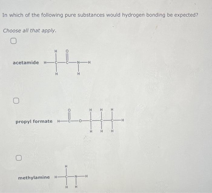Solved In which of the following pure substances would | Chegg.com