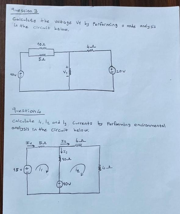 Solved Calculote the voltage V1 by Performing o node | Chegg.com