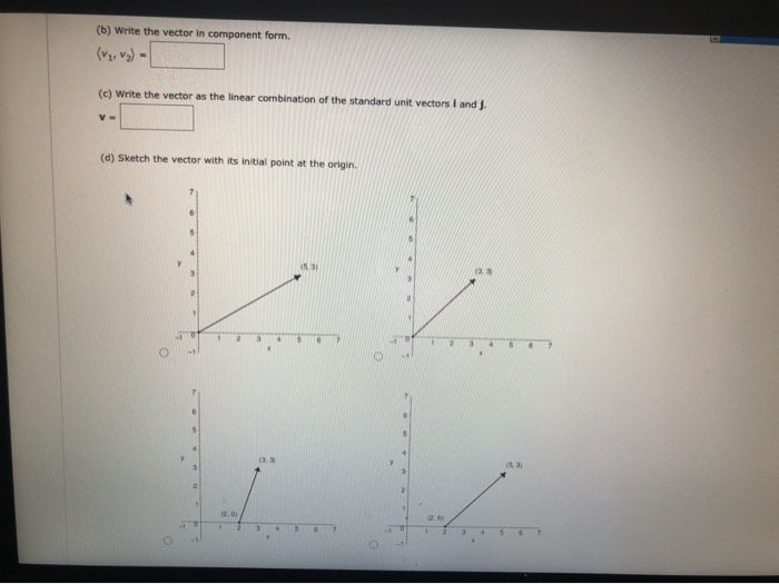 Solved The initial and terminal points of a vector v are | Chegg.com