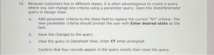 Solved Do this in access and include steps on how to do it. | Chegg.com