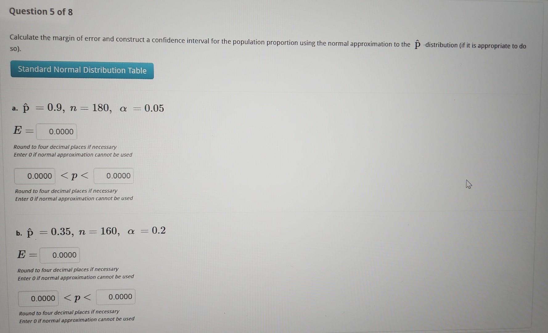 Solved Calculate the margin of error and construct a | Chegg.com