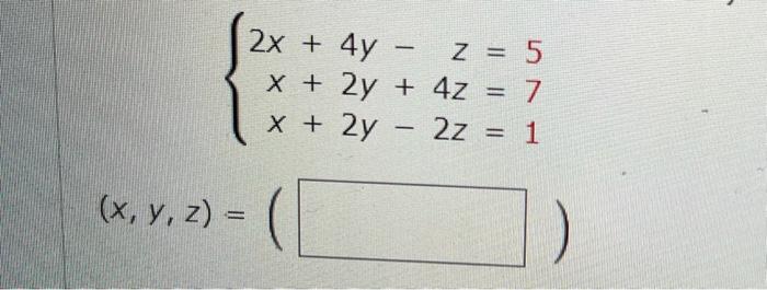 Solved Find the complete solution of the linear system, or | Chegg.com