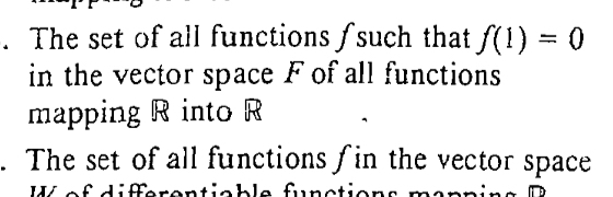 Solved The set of all functions f ﻿such that f(1)=0 ﻿in the | Chegg.com