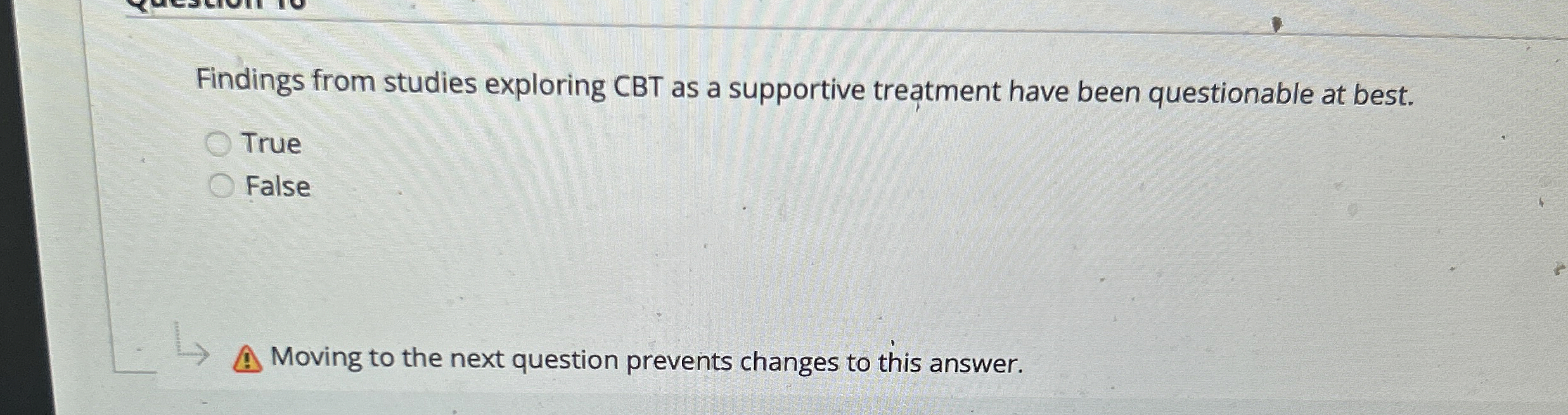 Solved Findings from studies exploring CBT as a supportive | Chegg.com