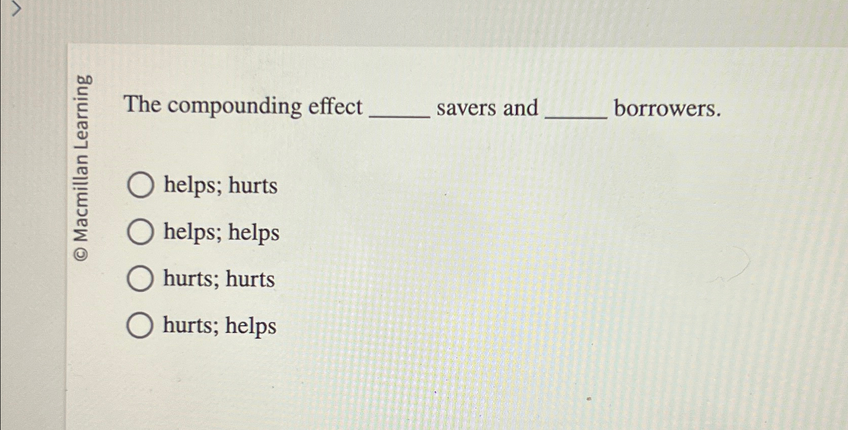 Solved the compounding effect ___ ﻿savers and ___ | Chegg.com