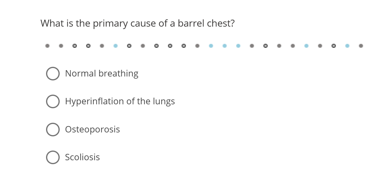 Solved What is the primary cause of a barrel chest?Normal | Chegg.com