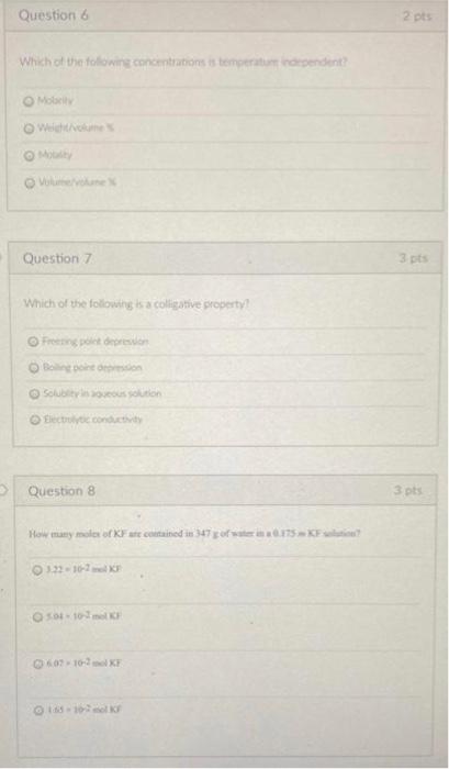 Solved Question 2 pts Which of the following contrations | Chegg.com Solved Question 2 pts Which of the following contrations | Chegg.com