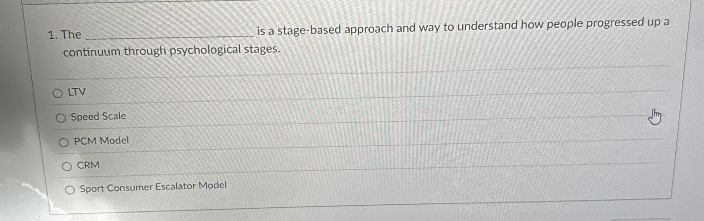Solved The q, ﻿is a stage-based approach and way to | Chegg.com