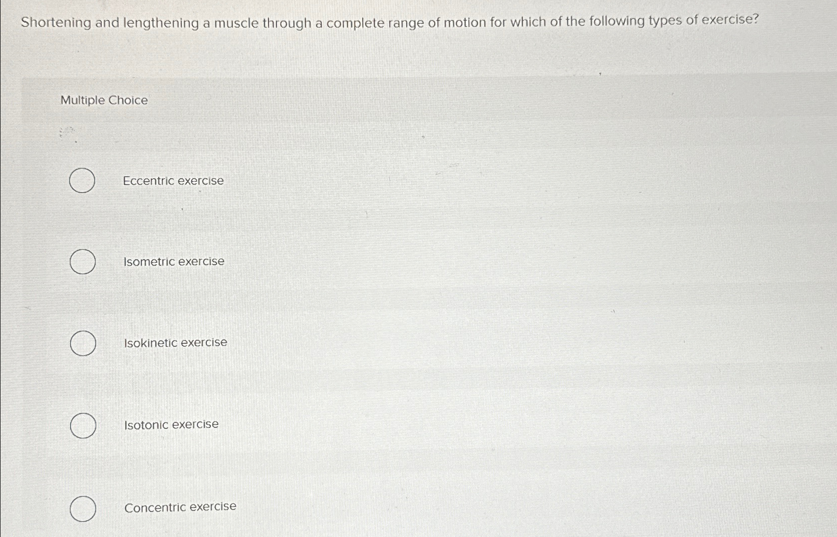 Solved Shortening and lengthening a muscle through a | Chegg.com